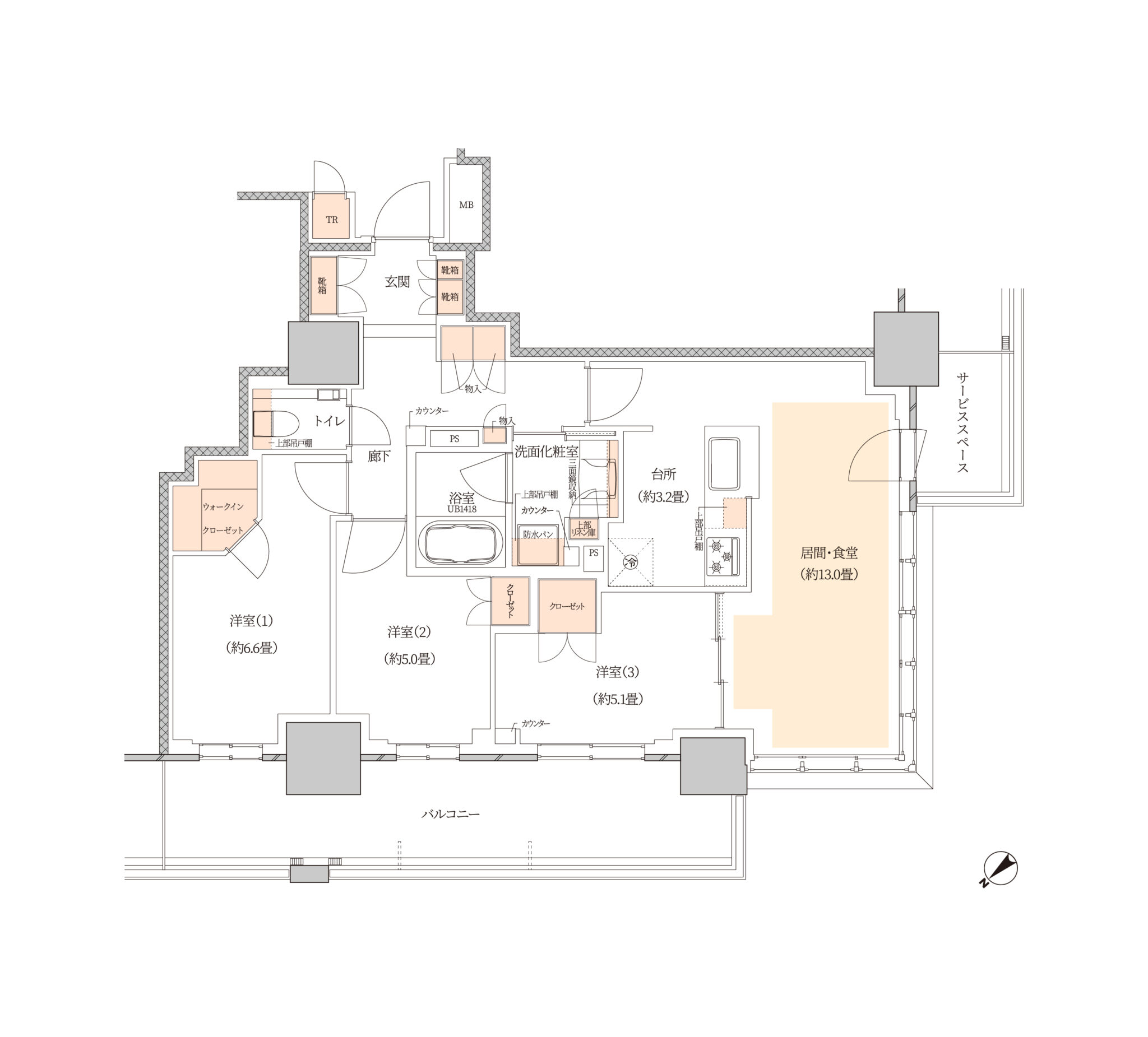 プラウドタワー平井 第1期価格 間取り